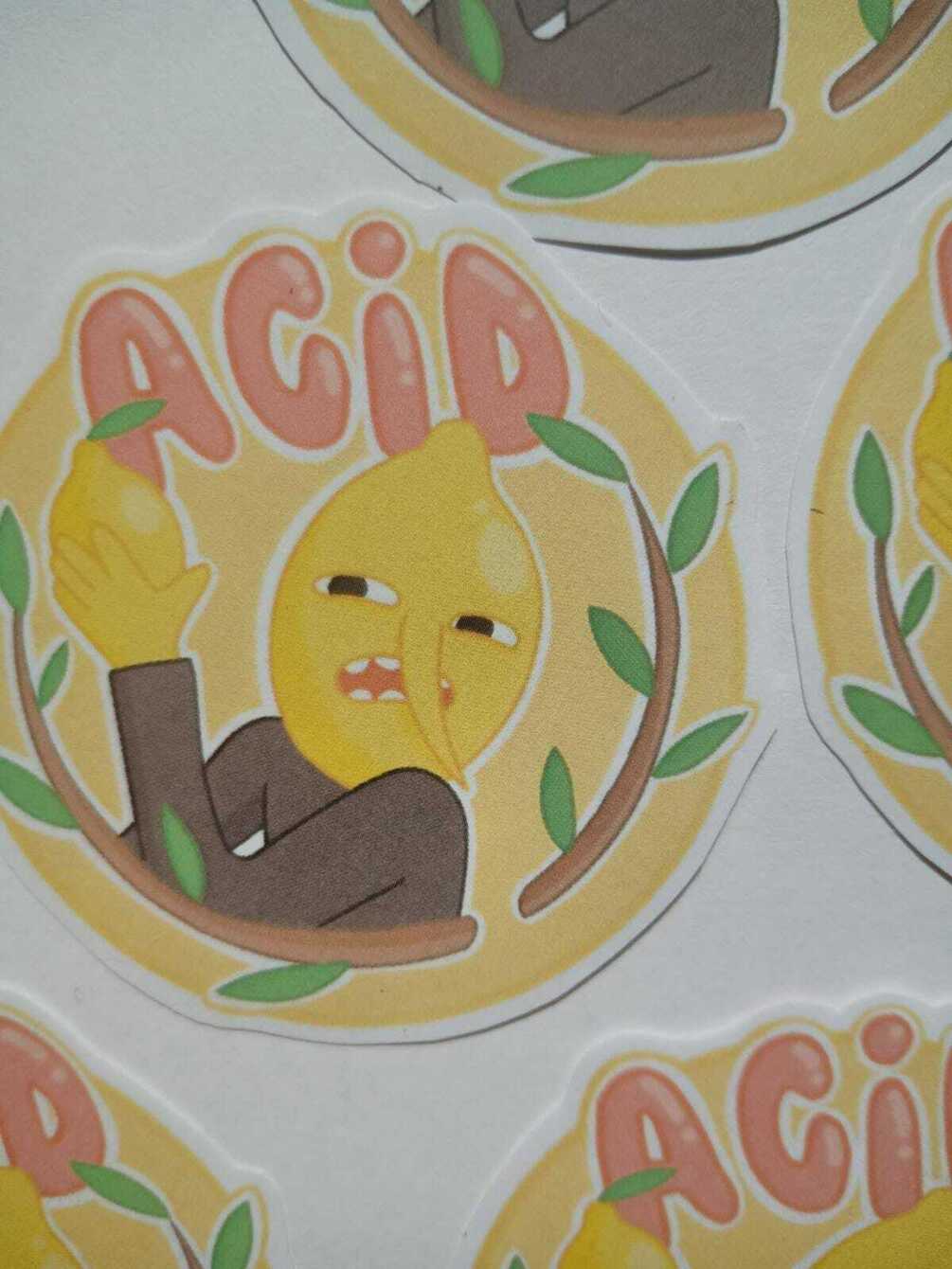Acid Sticker