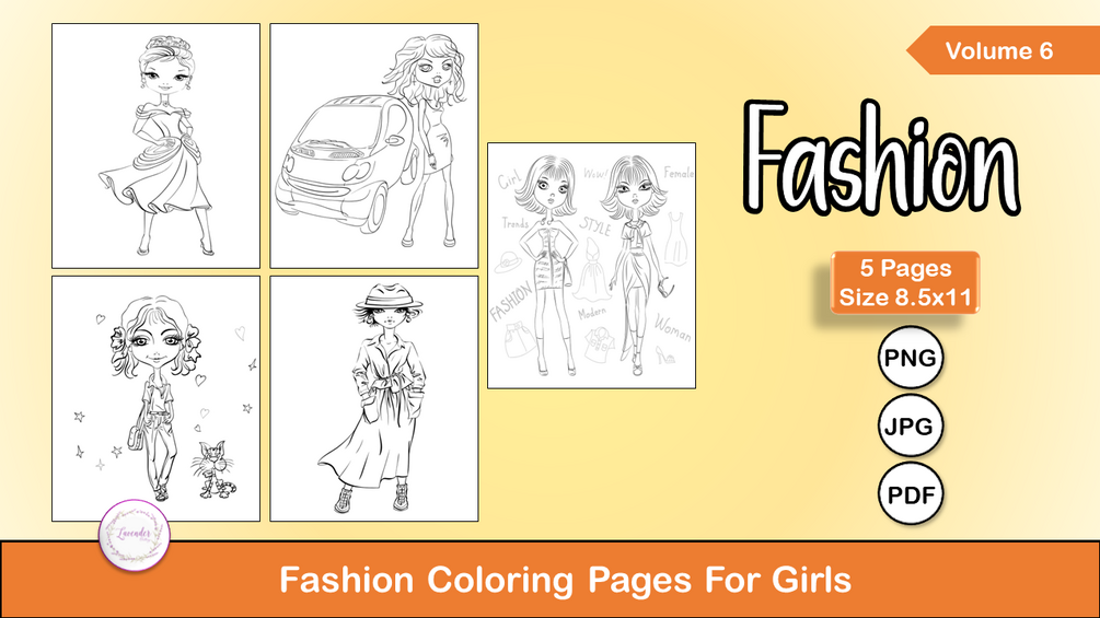 Fashion Coloring Pages (Volume6)
