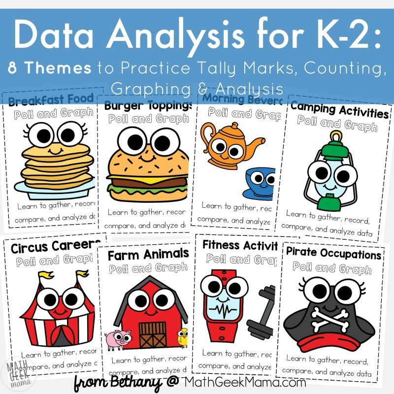 Tally, Count & Graph: Data Analysis for Grades K-2