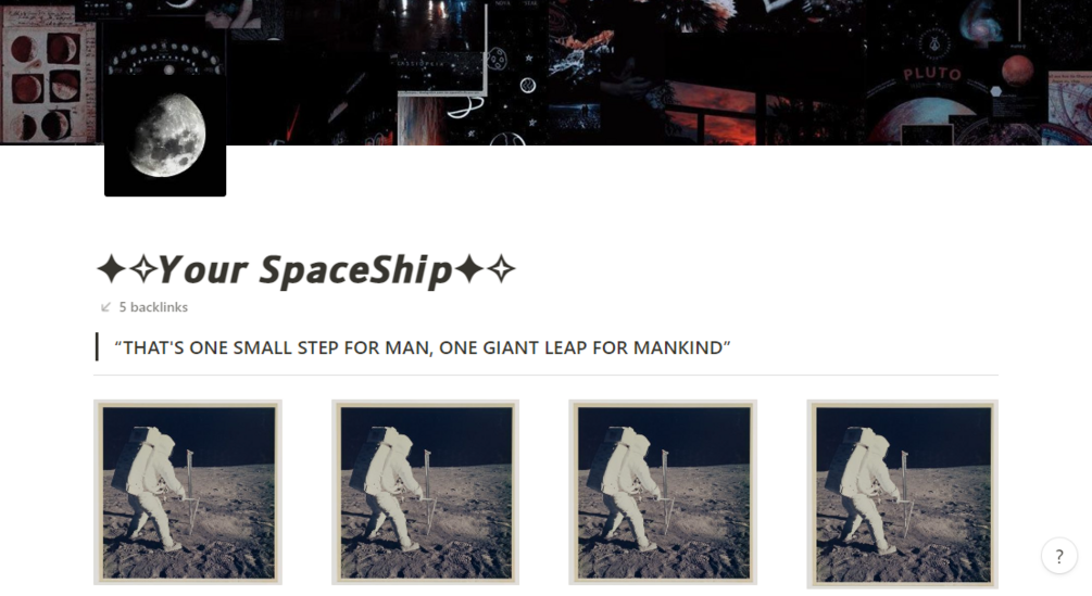 BEST SPACECORE Notion Template | Space Aesthetic + Organization