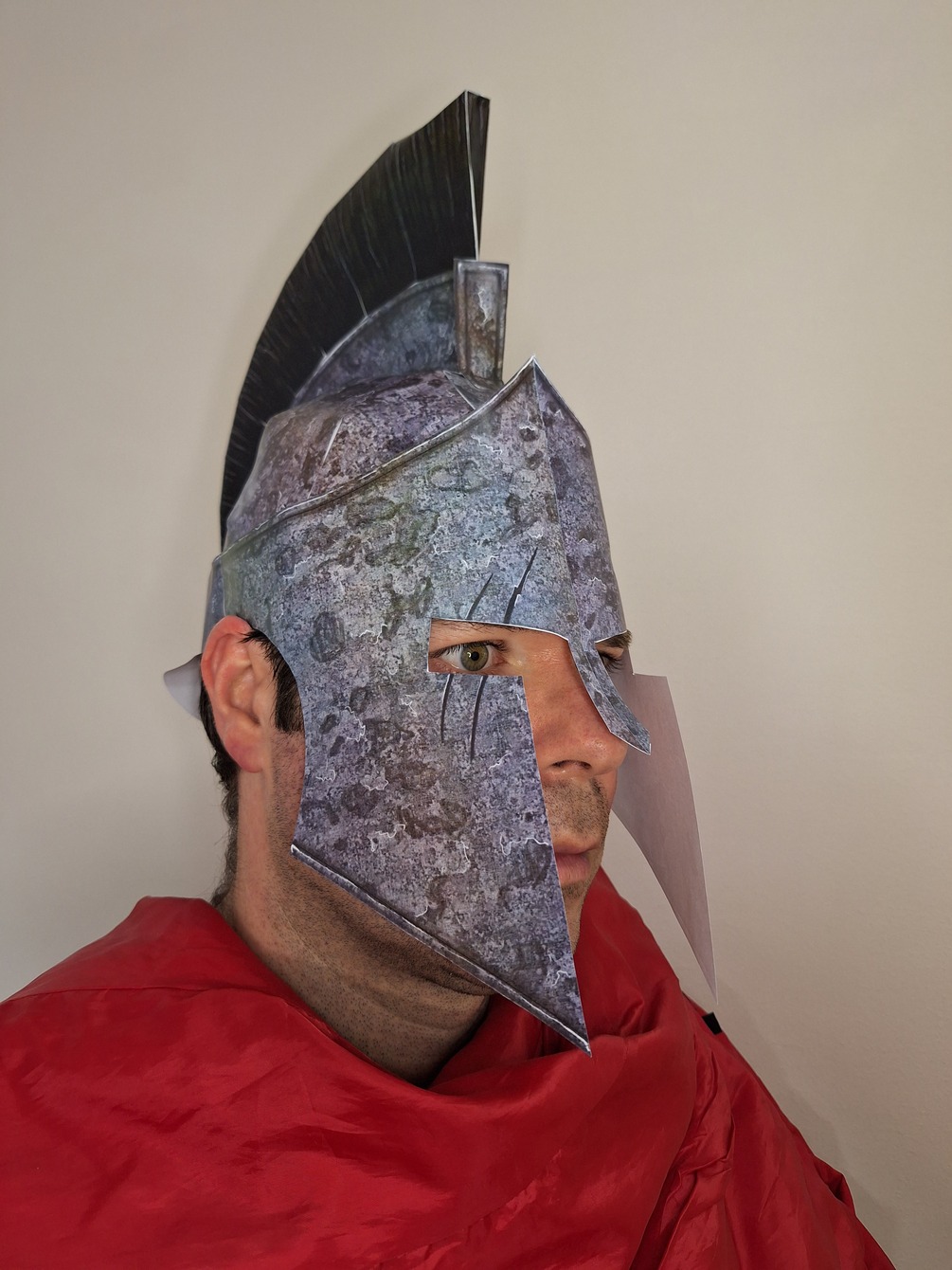 Spartan helmet mask PDF DIY paper template