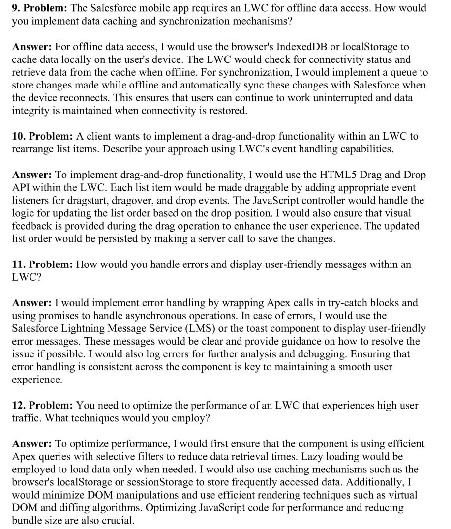 6 PDFs containing ALL Types of Most Asked Interview Q&A (Scenario-Based ...