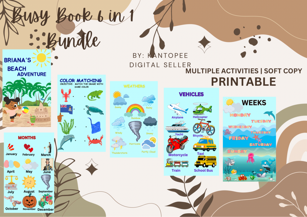 Printable Busy books