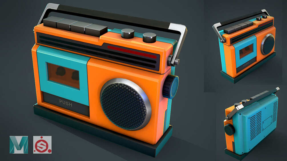 Stylized Radio - Maya, Substance Painter Video