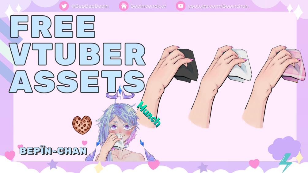 *FREE* Vtuber Assets - Hand & Napkin