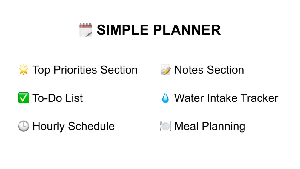 Productivity Power Planner
