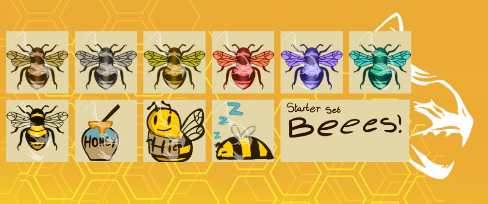 Bee Starter Emotes and Sub-Badges