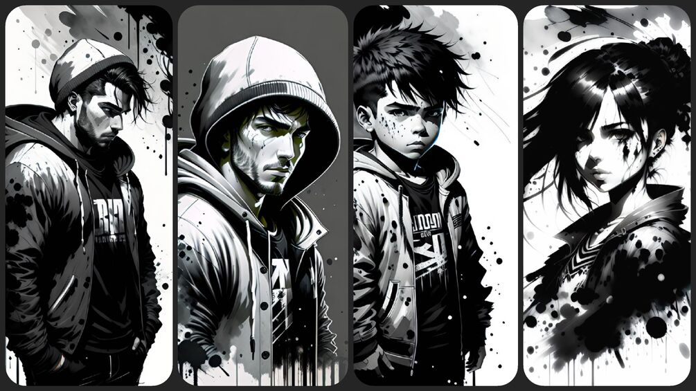 Ethereal Flow: Digital Ink Art