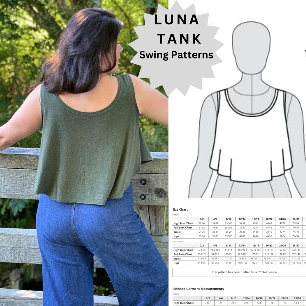 Tank Top Sewing Pattern | Tank Top for Women, PDF Sewing Pattern XS-XL ...