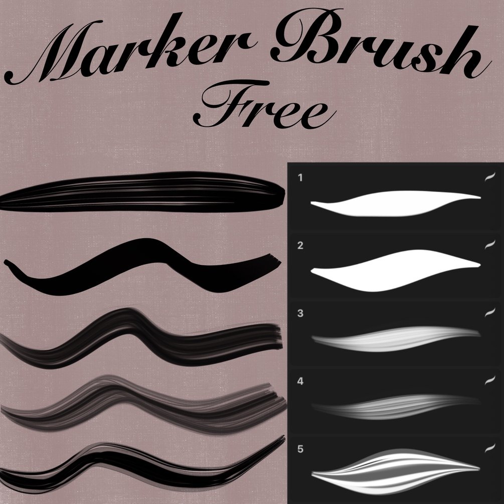 Marker Brushes (Free)