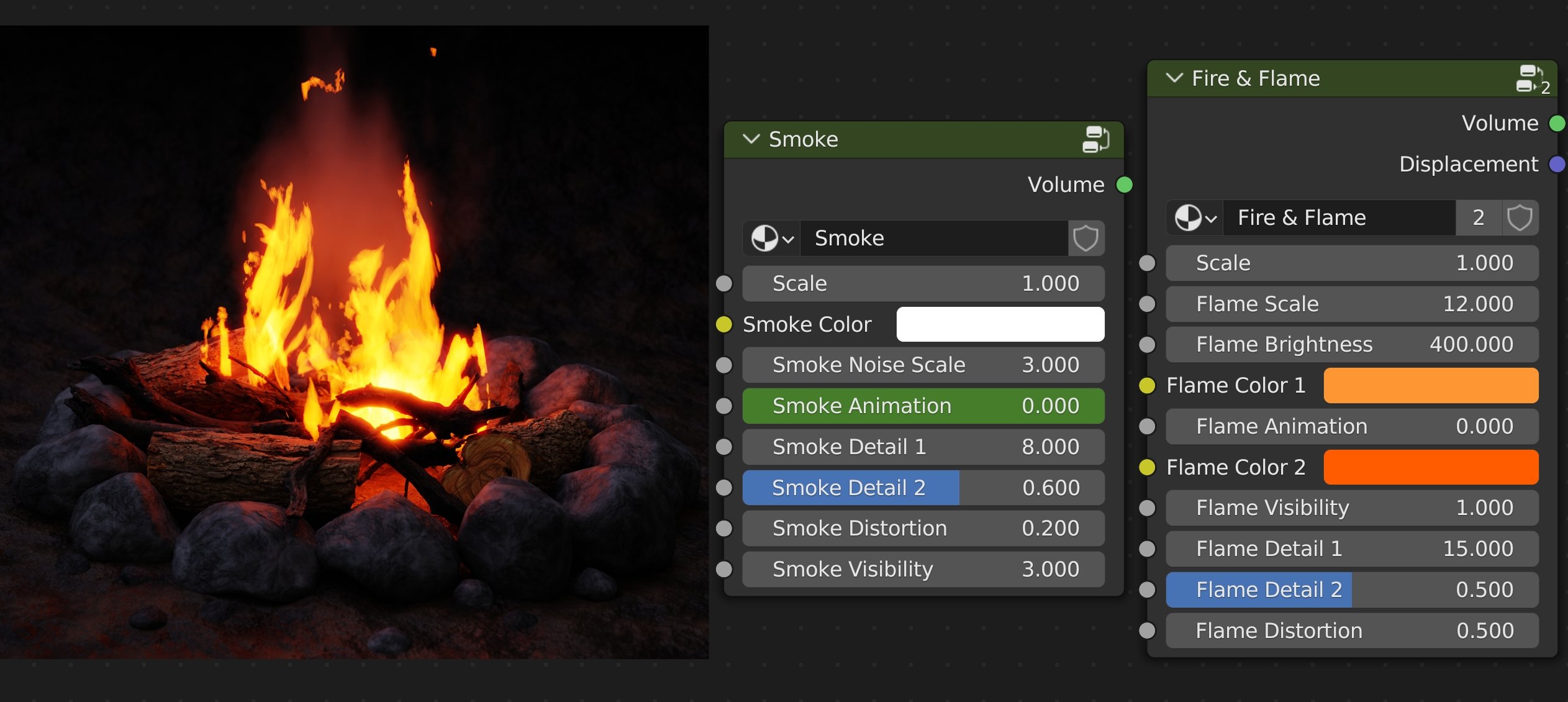 Procedural Animated Fire & Smoke Materials 🔥