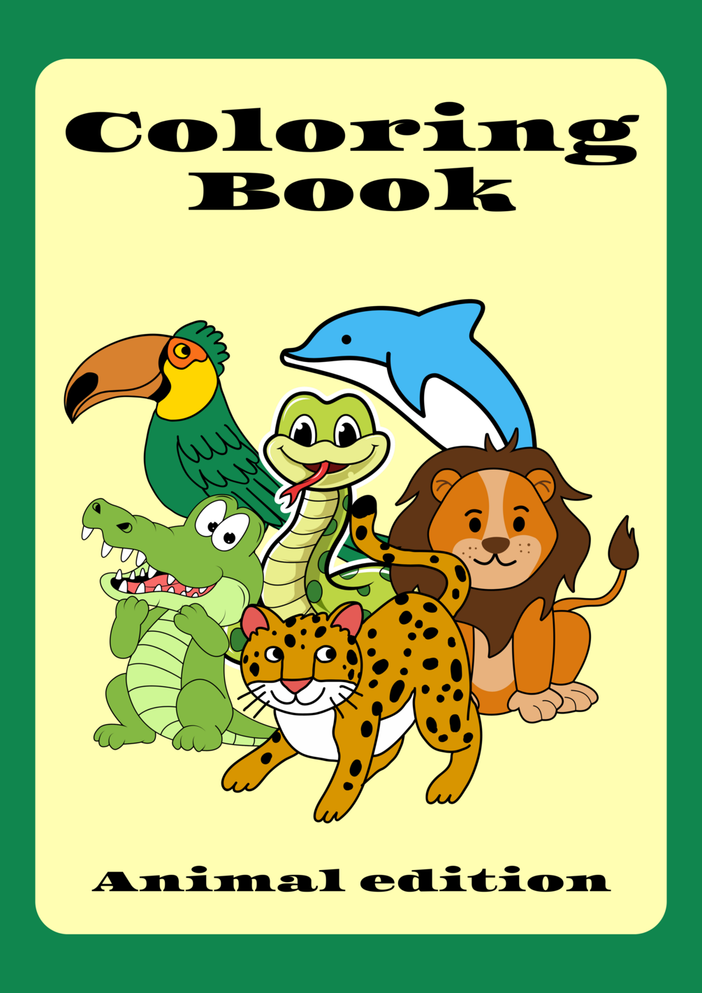 Animal Coloring - 7 Adorable Creatures to Color!