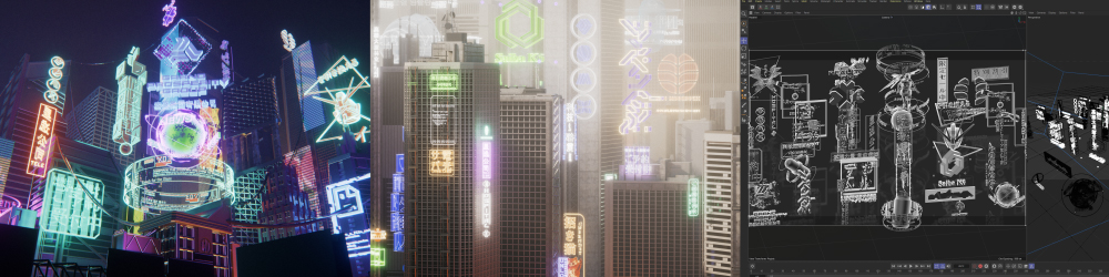 Cyberpunk Hologram Pack out now! Mobile Suit Gundam free model ...