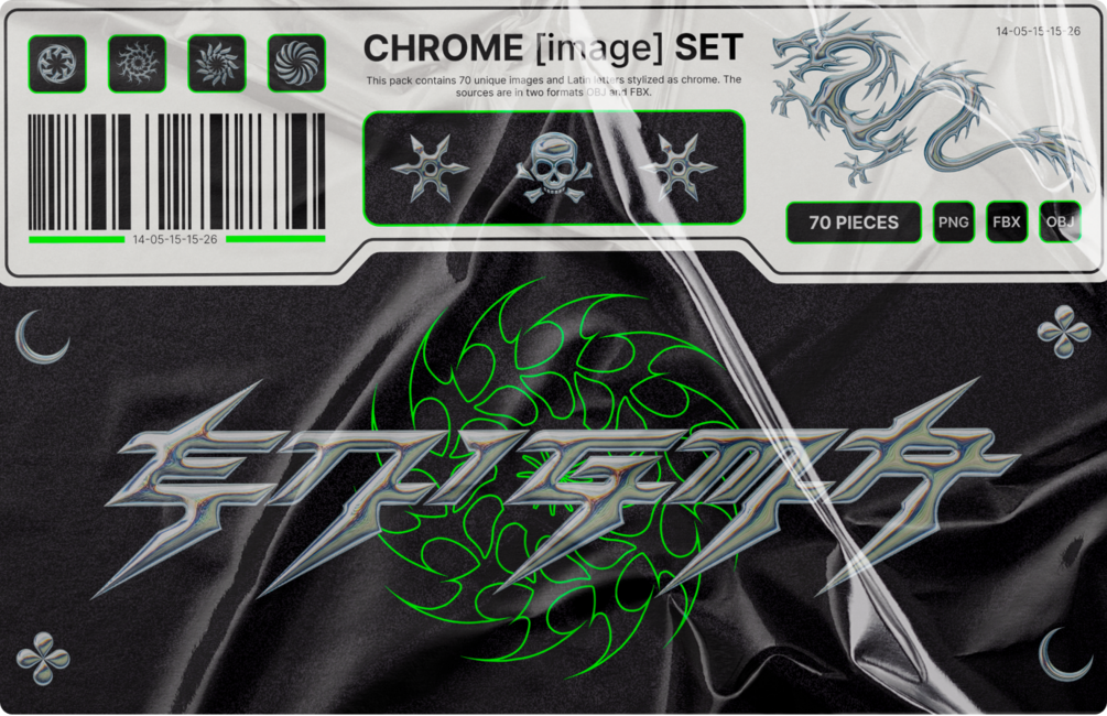 70 Items: [ENIGMA CHROME SET]