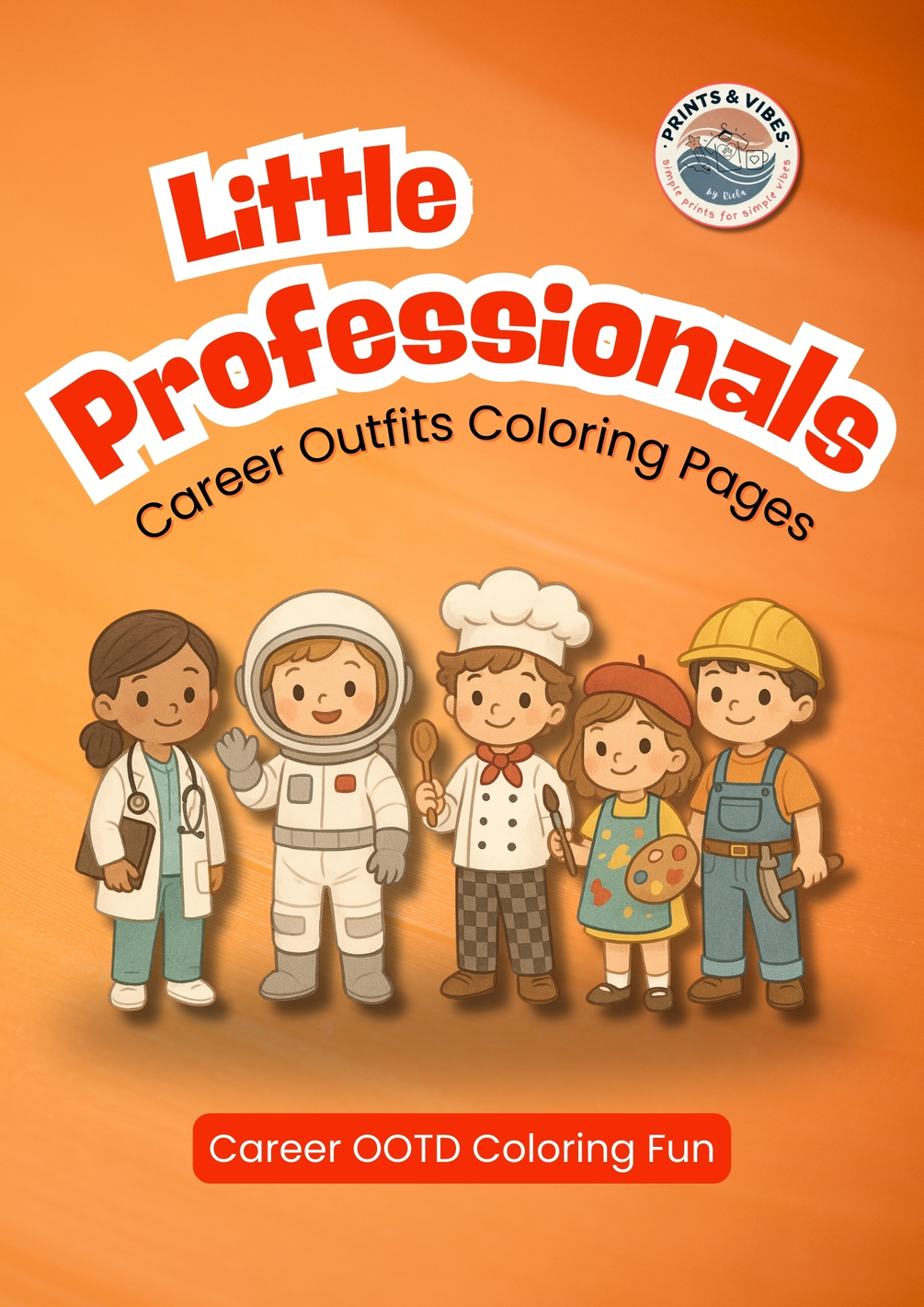 Career Coloring Pages for Homeschool Kids – Preschool-age Activity for ...