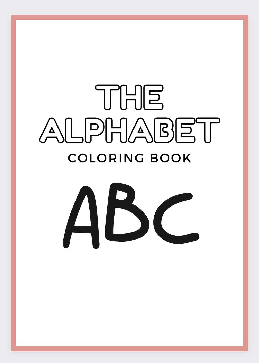Beginners Alphabet Coloring Book