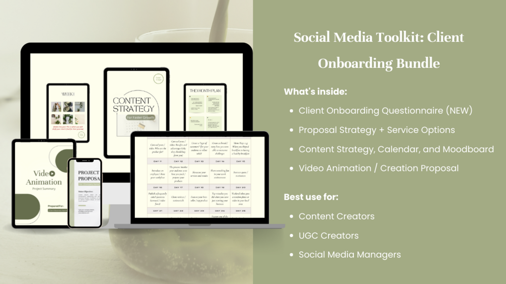 Social Media Toolkit: Client Onboarding Bundle