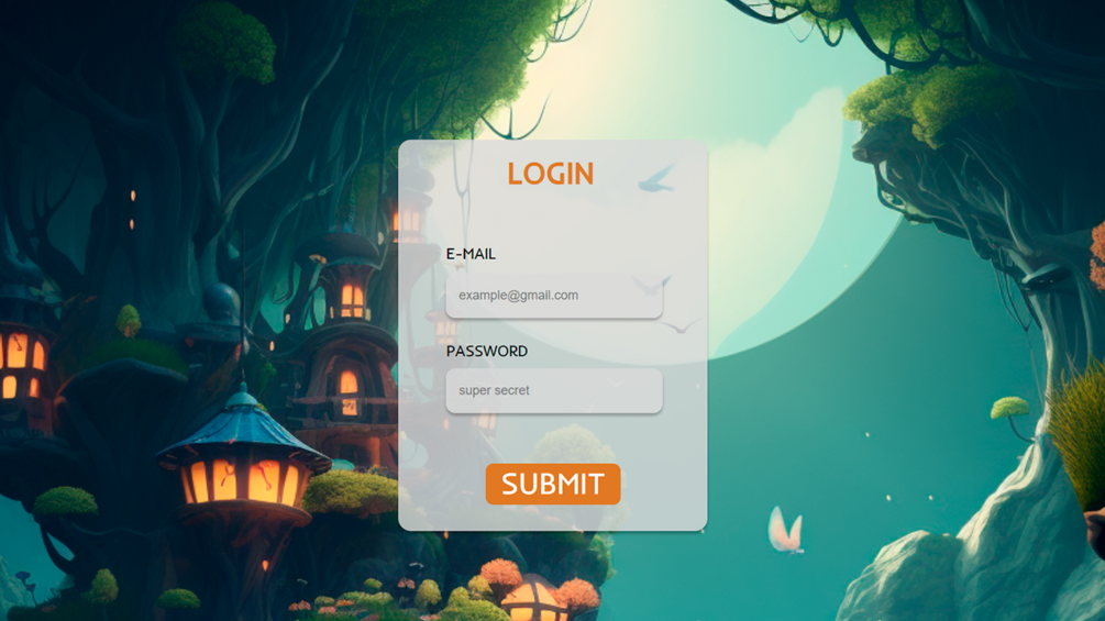 Login Page in HTML CSS