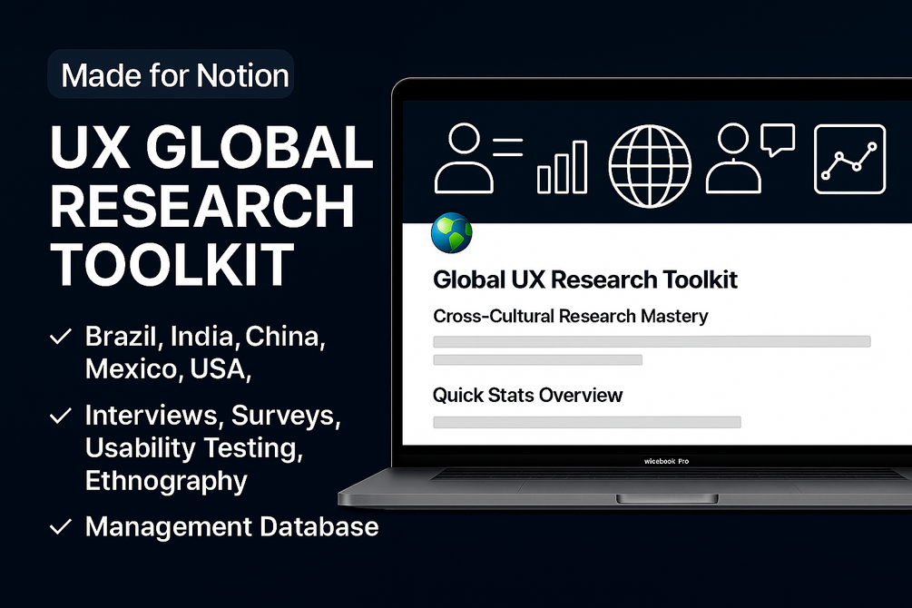 UX Global Research Toolkit - Notion Template