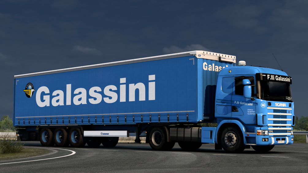 F.lli Galassini combi skin for Scania Rjl 4 seria & Krone Profi liner. ETS2