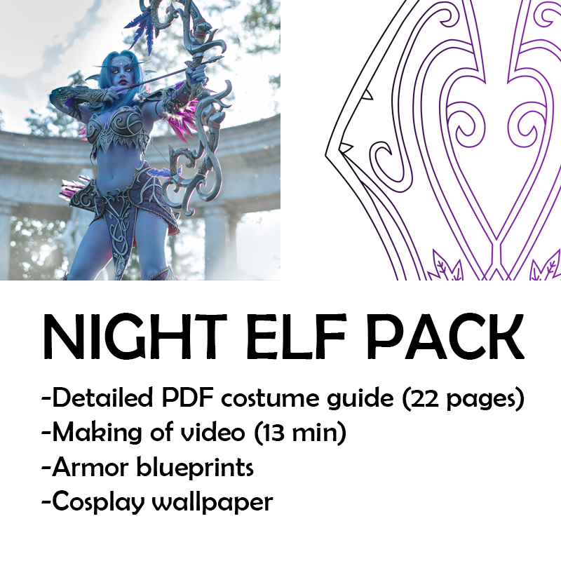 Night elf pack (e-book+video+patterns)