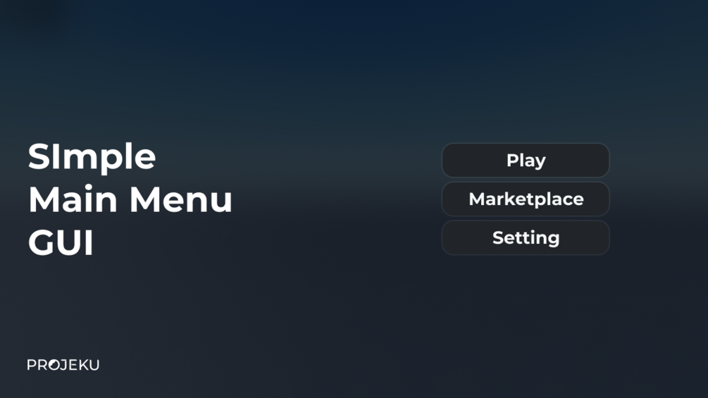 Simple MainMenu GUI