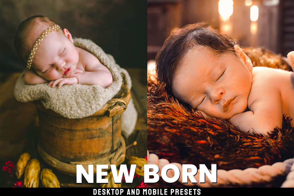 Newborn Photography Presets – Lightroom Desktop & Mobile | Baby Photo ...