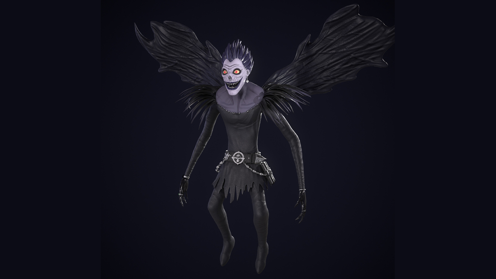 Death Note Ryuk 3D low with texture and high (STL / ZTL / FBX)