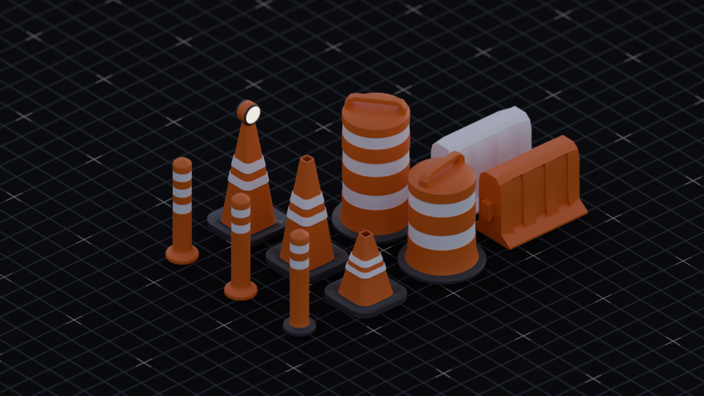 Traffic Cone Asset Pack