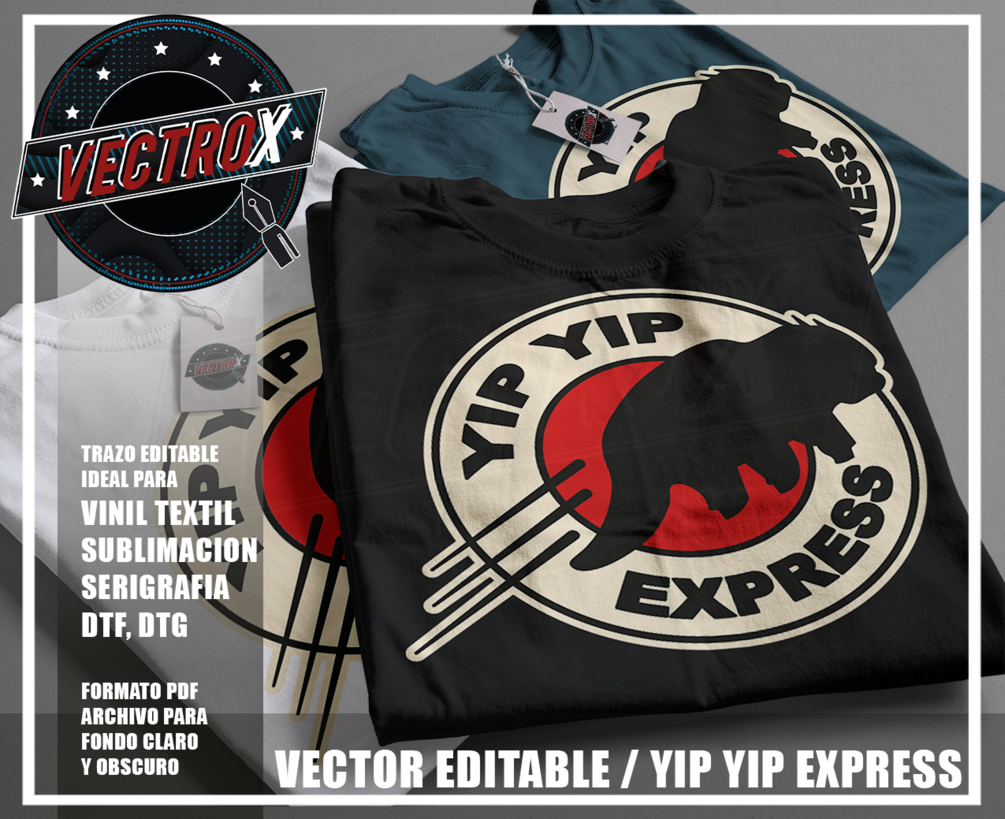 Vector Editable - Yip Yip Express