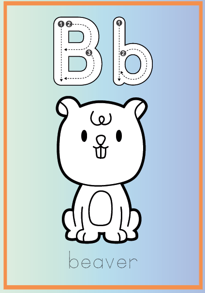 Animal Alphabet Tracing and Coloring Book