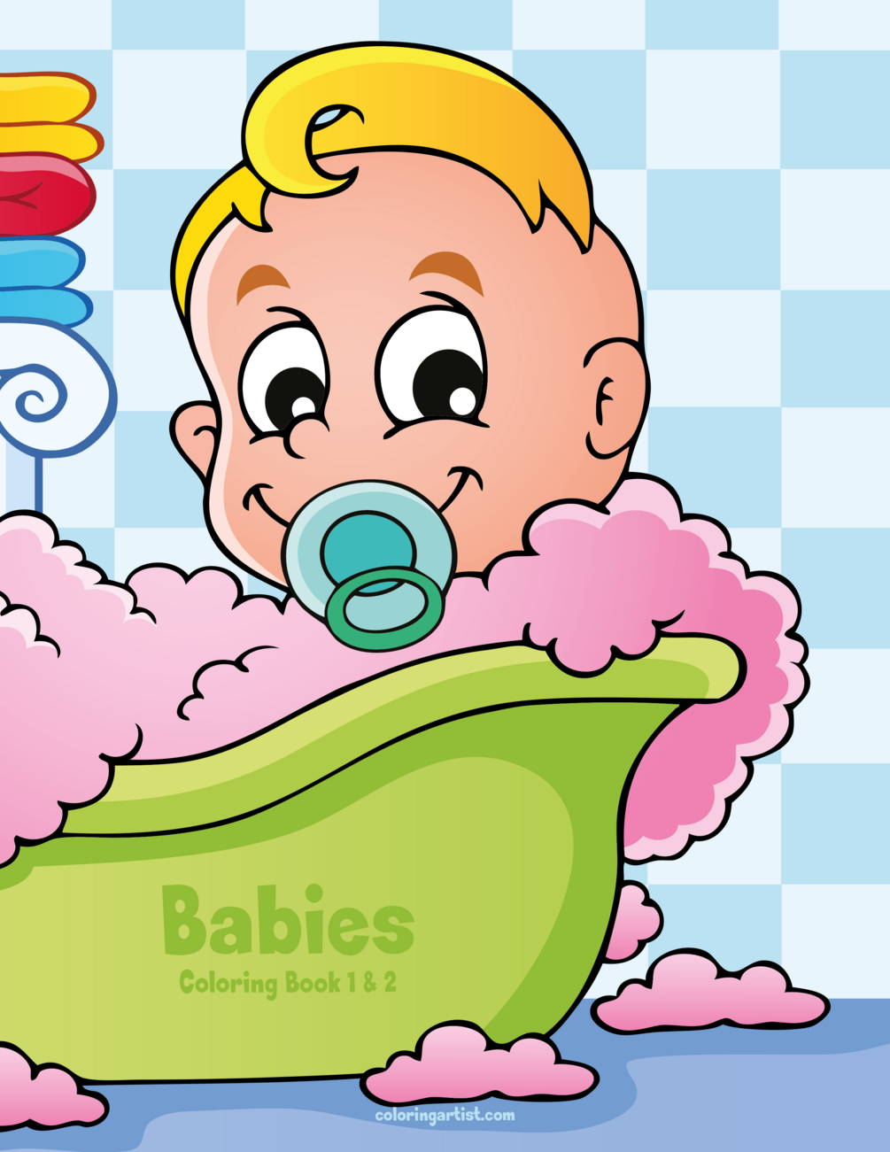 Babies Coloring Book 1 & 2