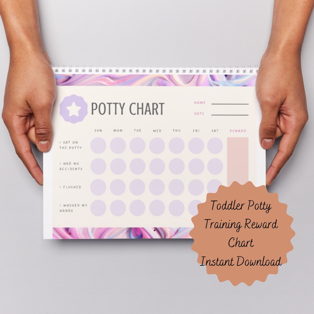Potty Training Reward Chart - Pink & Purple Theme