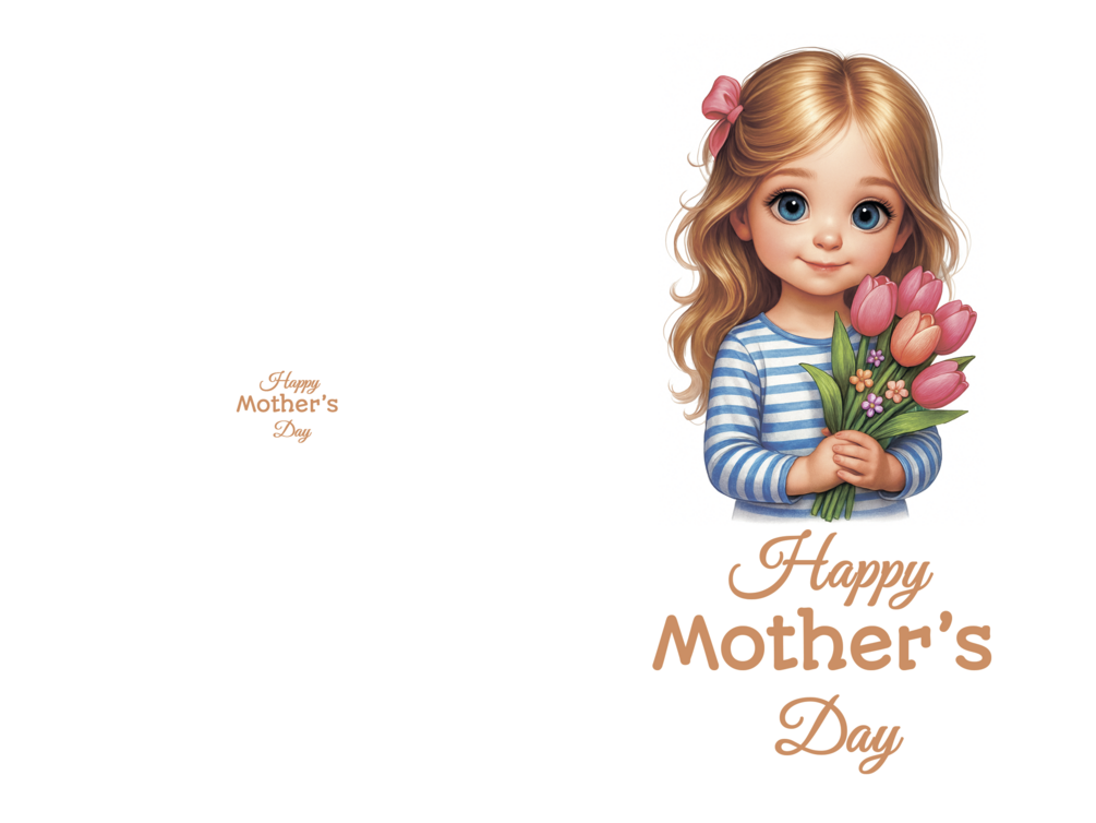 Foldable Mother’s Day Card – DIY Printable Gift – PNG & PDF Files