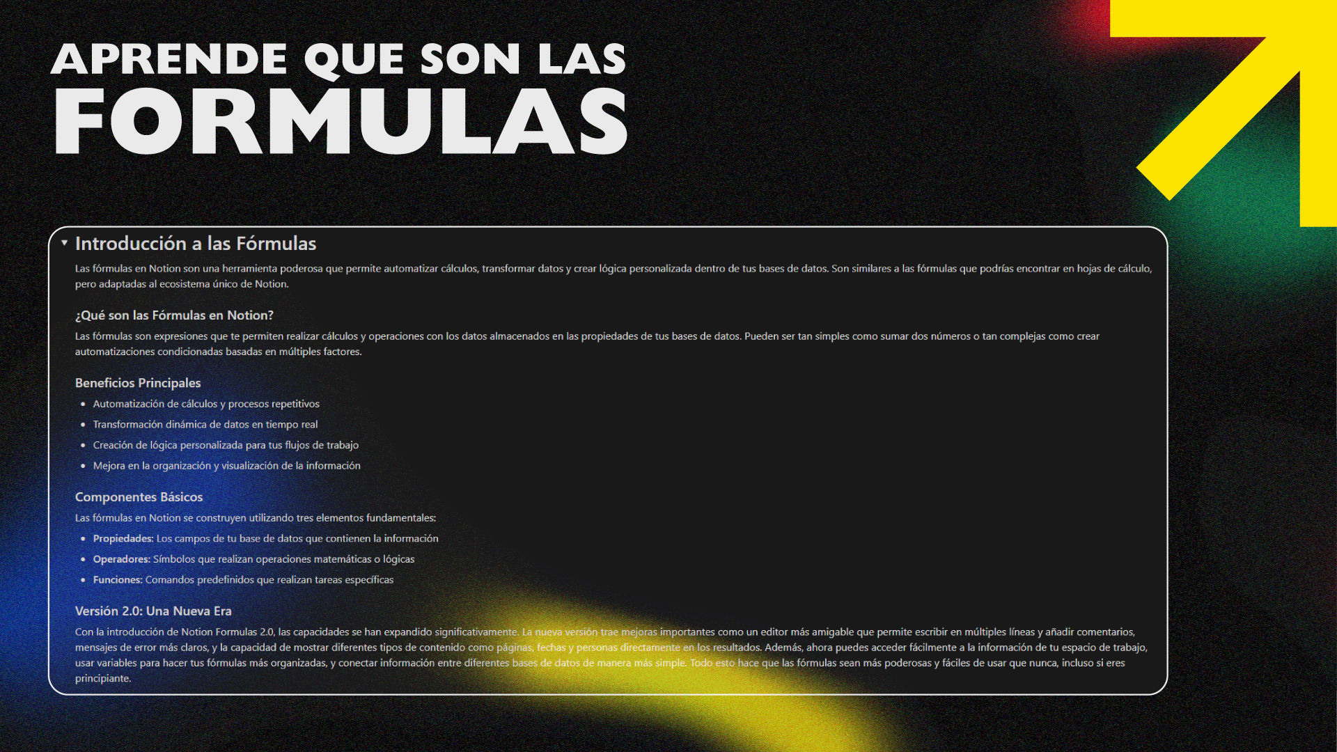 Master Notion Formulas | La Guía Definitiva en Español