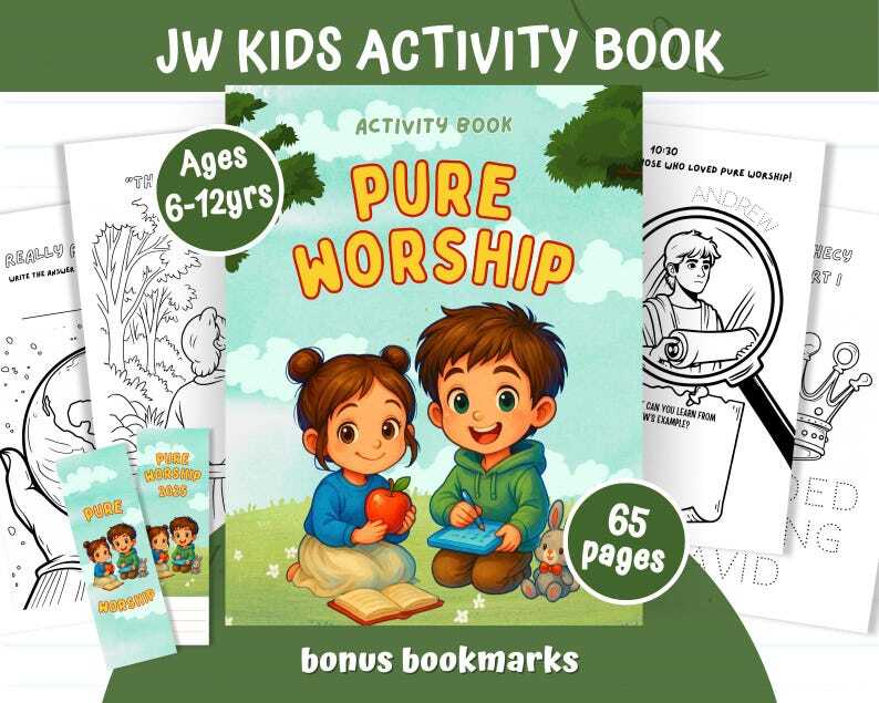 JW Kids Activity Book for Convention 2025, Pure Worship, Educational ...