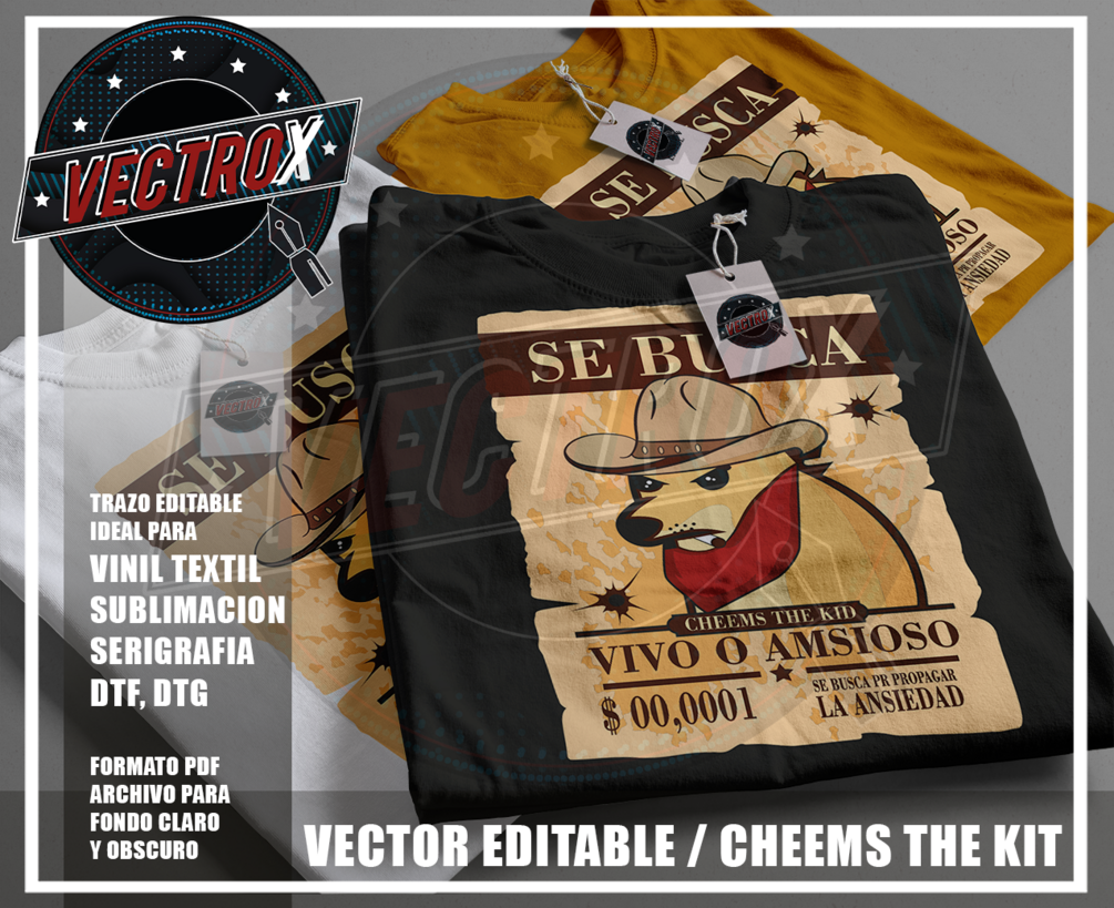 Vector Editable - Cheems The Kit