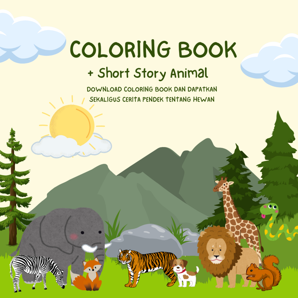 CHILDREN'S E-BOOK COLORING AND SHORT STORIES