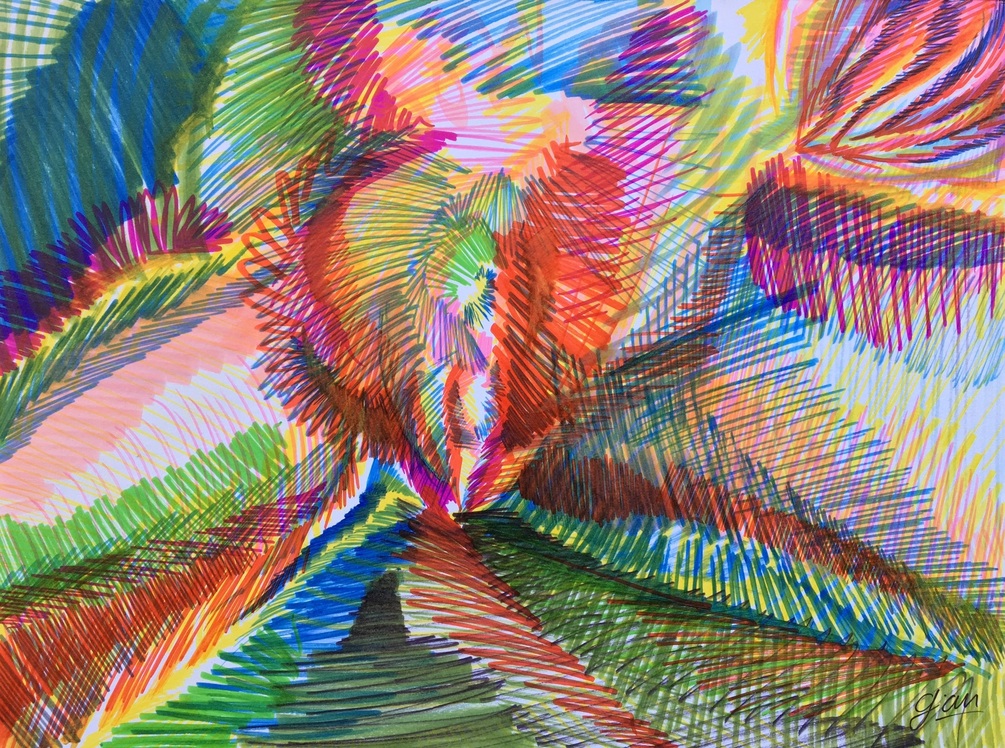 Each Piece of Art- Continuity- Alcohol Markers Art on Polystyrene ...