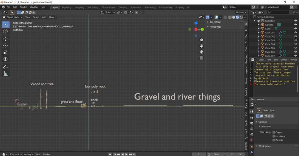 Free nature asset (.blend file)