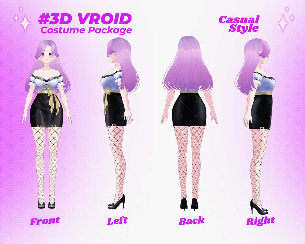 VRoid Clothing Pack | Ultimate Casual Clothes for 3D Models to Elegant ...