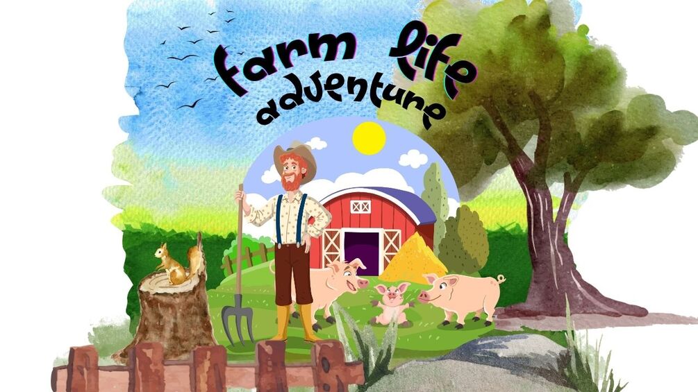 Farm life adventure ( Editable in canva)