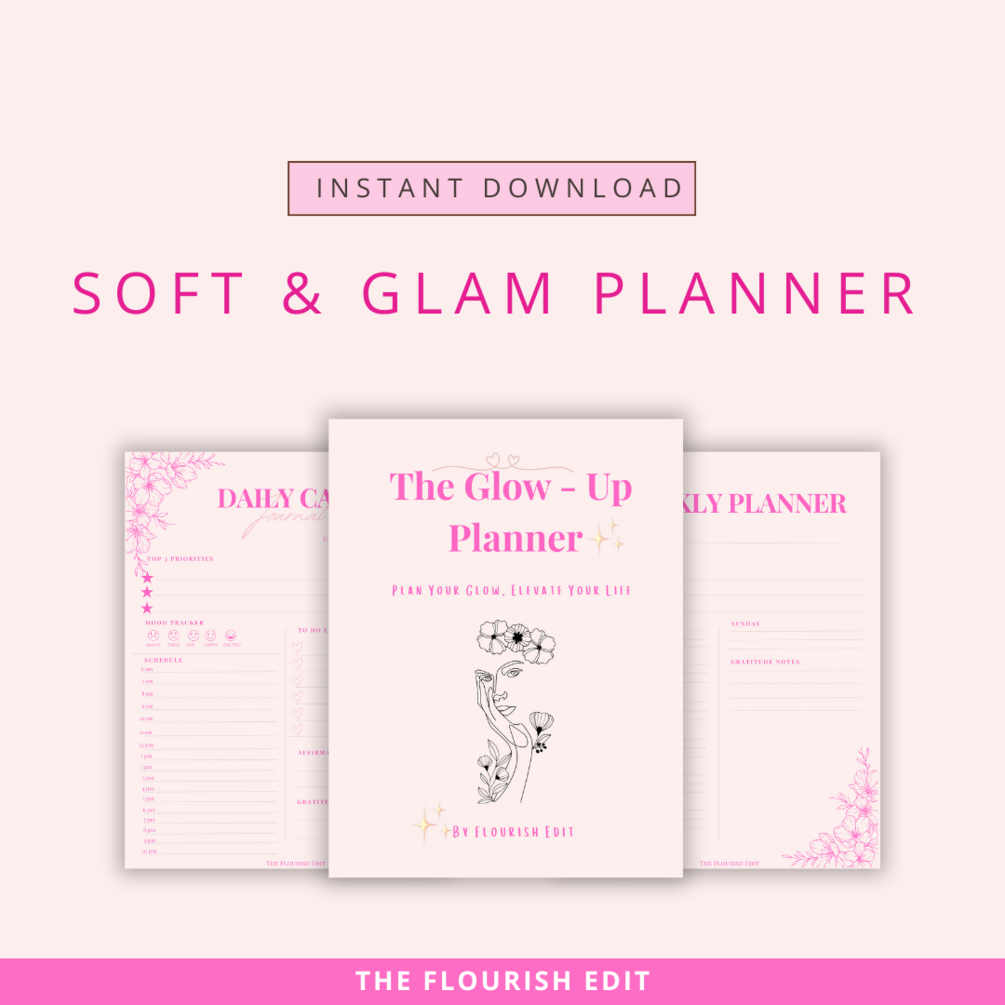 The Flourish Edit Soft & Glam Daily Planner