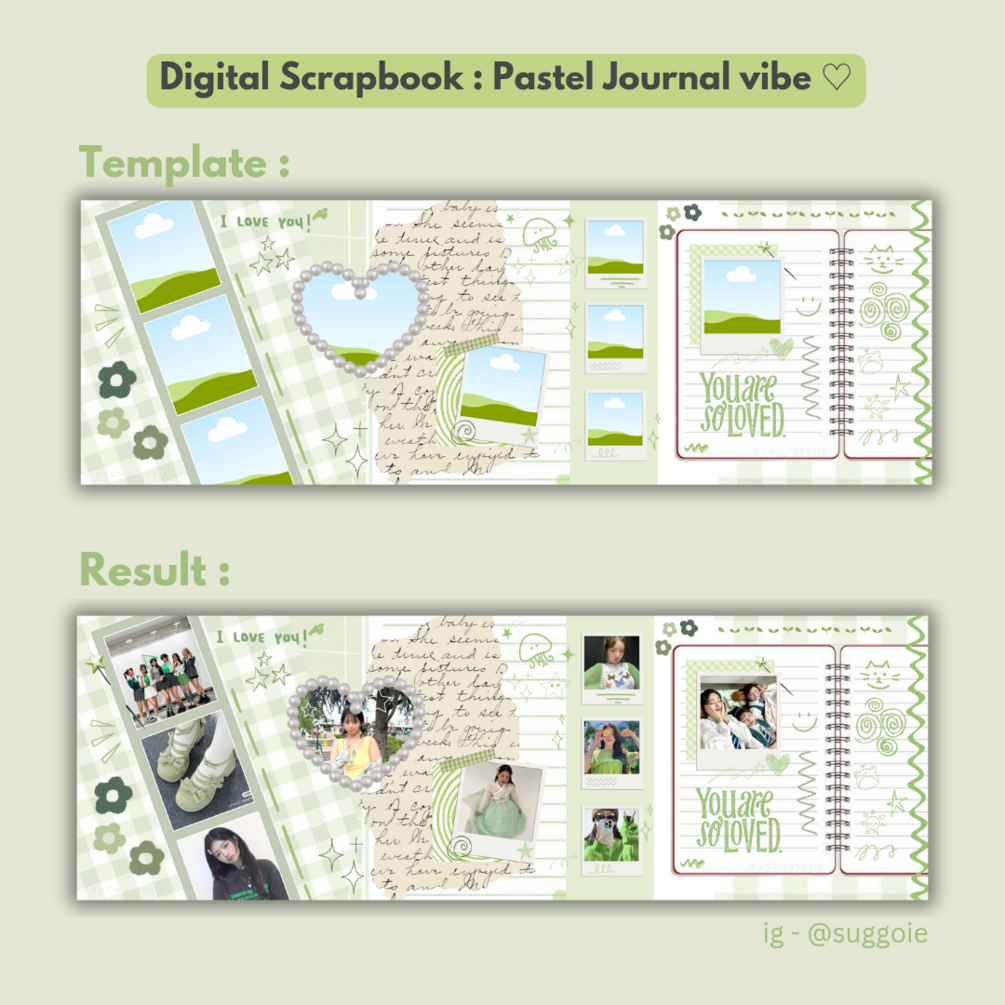 Canva Scrapbook template