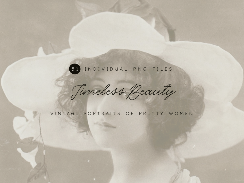Timeless Beauty - 51 Individual Retro Portraits of Pretty Women Bundle