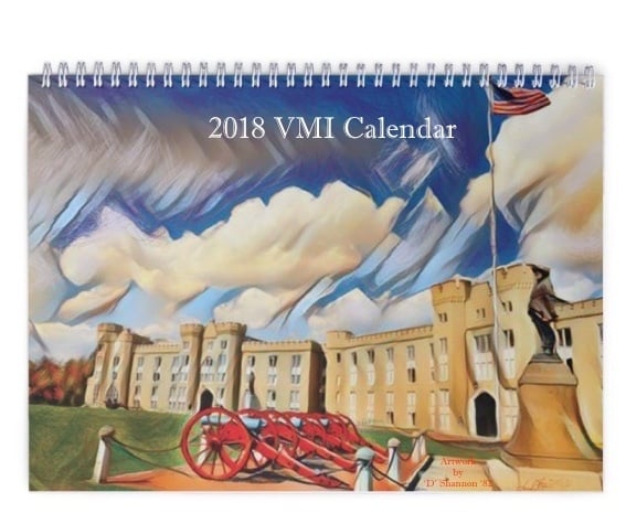 2018 VMI Calendar with D Shannon's Artwork