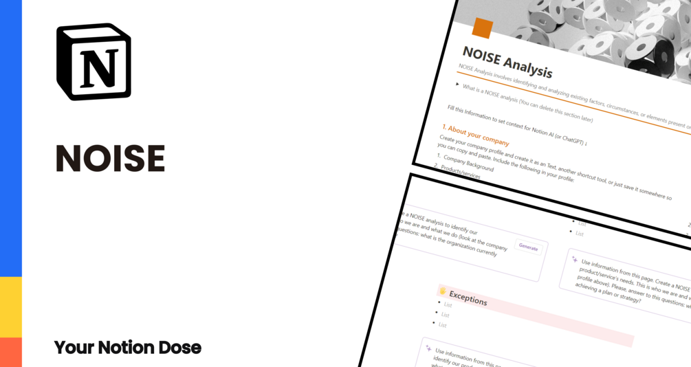 [Notion] NOISE w/ AI