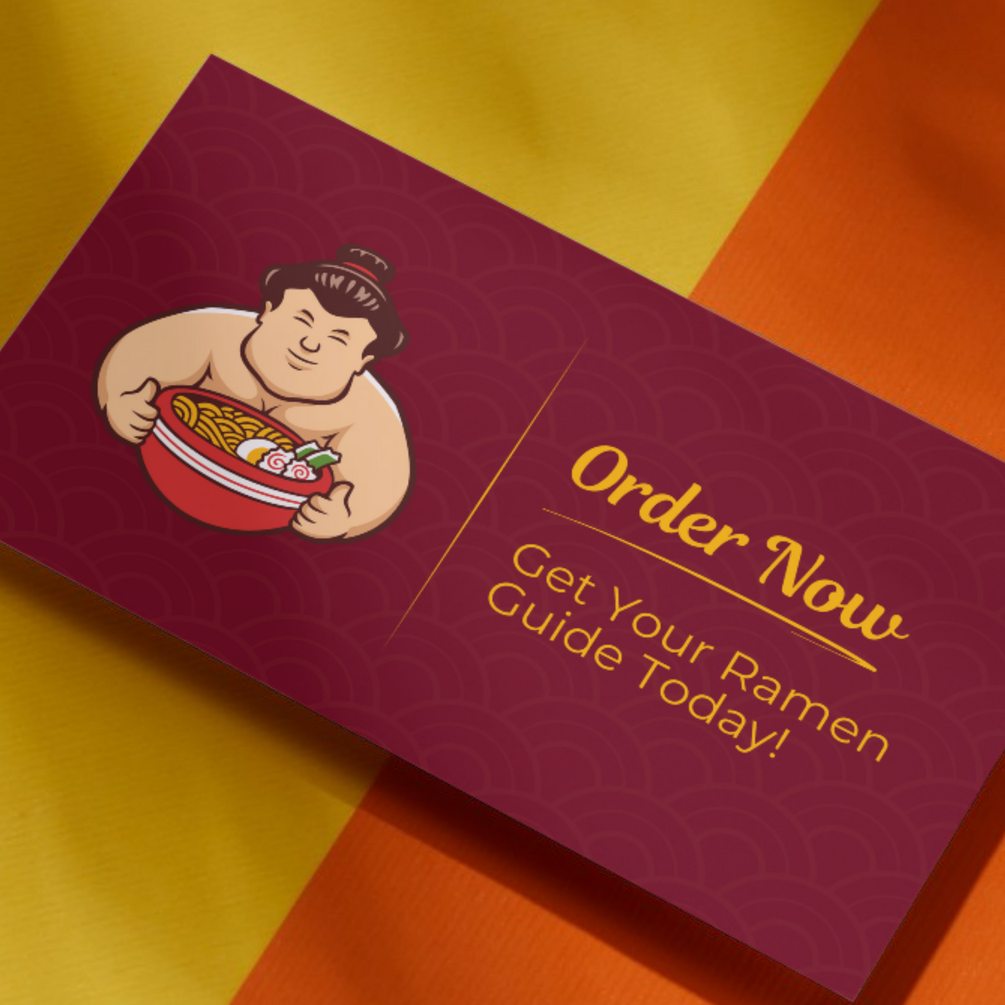 Editable Ramen Business Card Template (Canva) – Special Early Bird Offer!