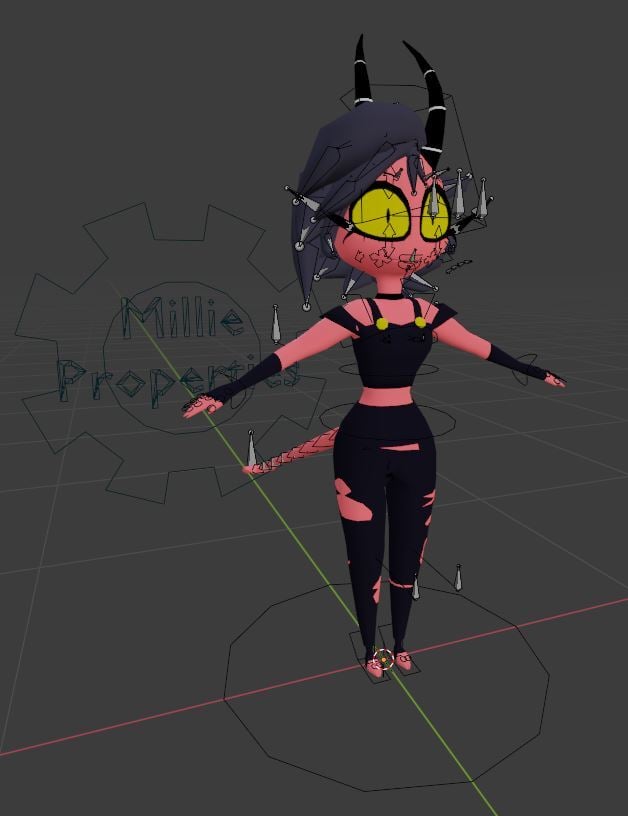 Free Blender model : Millie