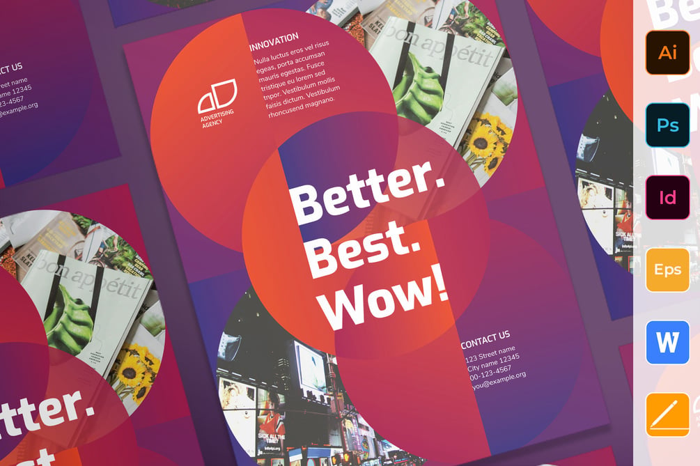 Advertising Agency Poster Template